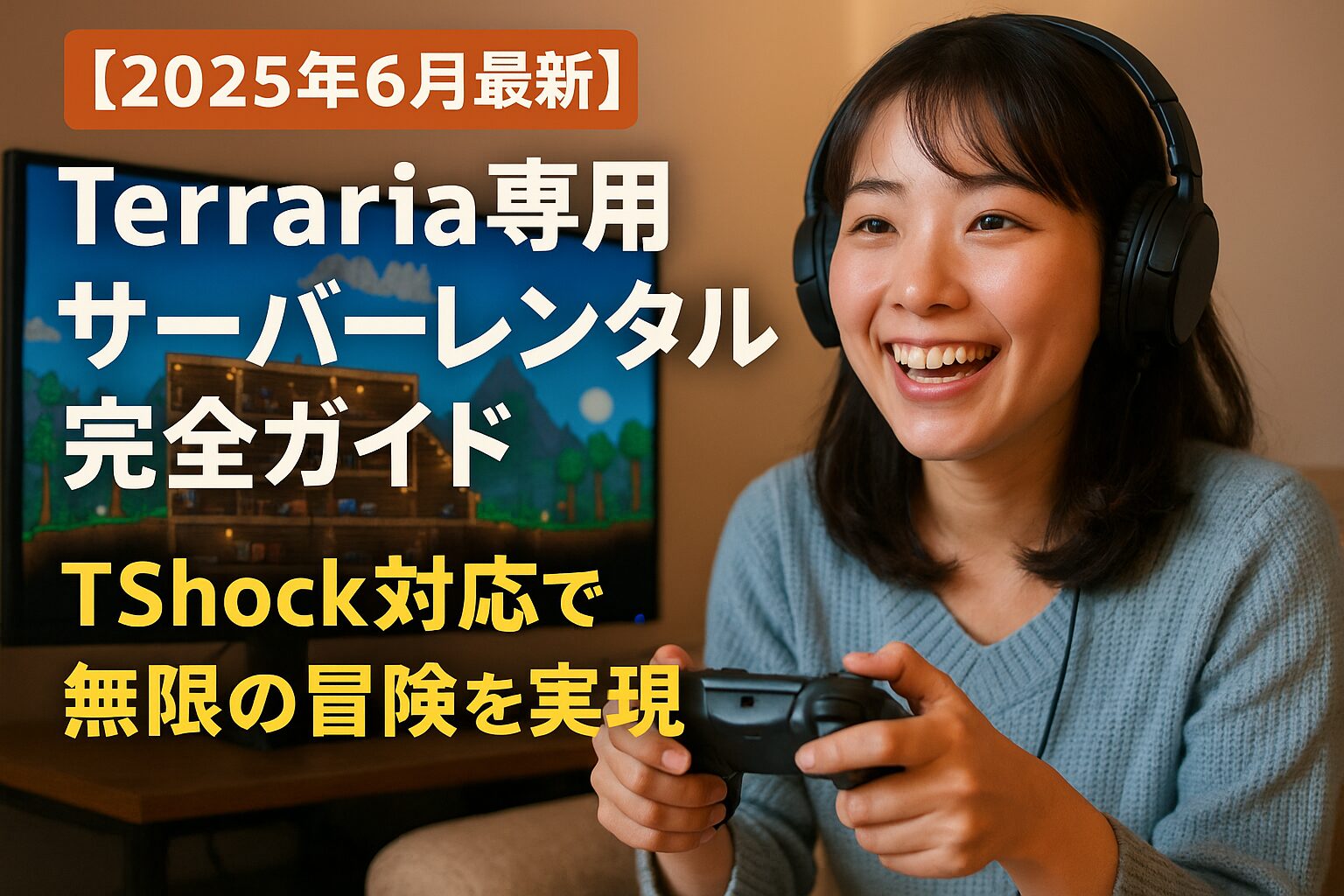 【2025年6月最新】Terraria専用サーバーレンタル完全ガイド｜TShock対応で無限の冒険を実現 | 100社レンタルサーバー比較