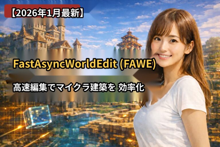 【2026年1月最新】FastAsyncWorldEdit (FAWE) 完全ガイド：高速編集でマイクラ建築を革命的に効率化 | 100社 ...